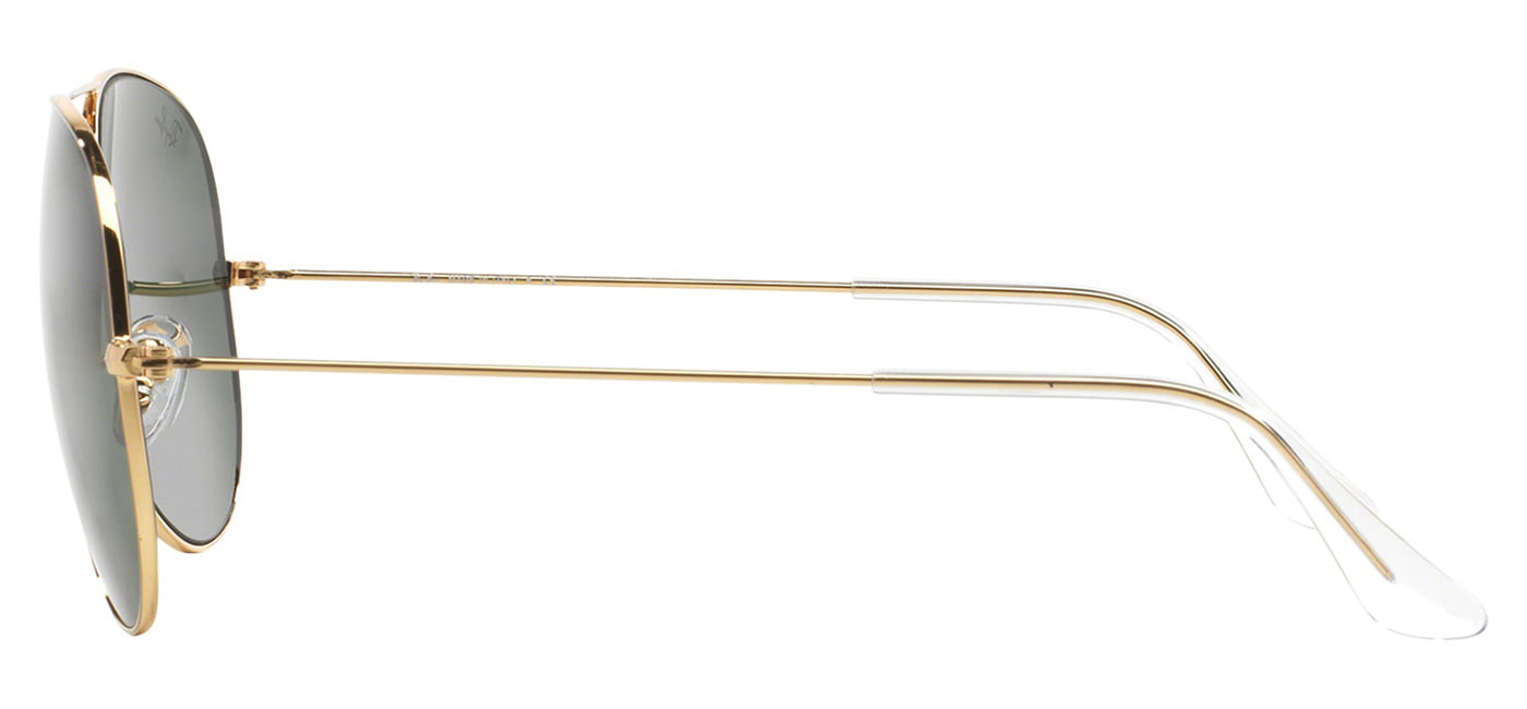 Ray-Ban RB3026 Aviator Large Metal II Sunglasses - Gold / Green ...