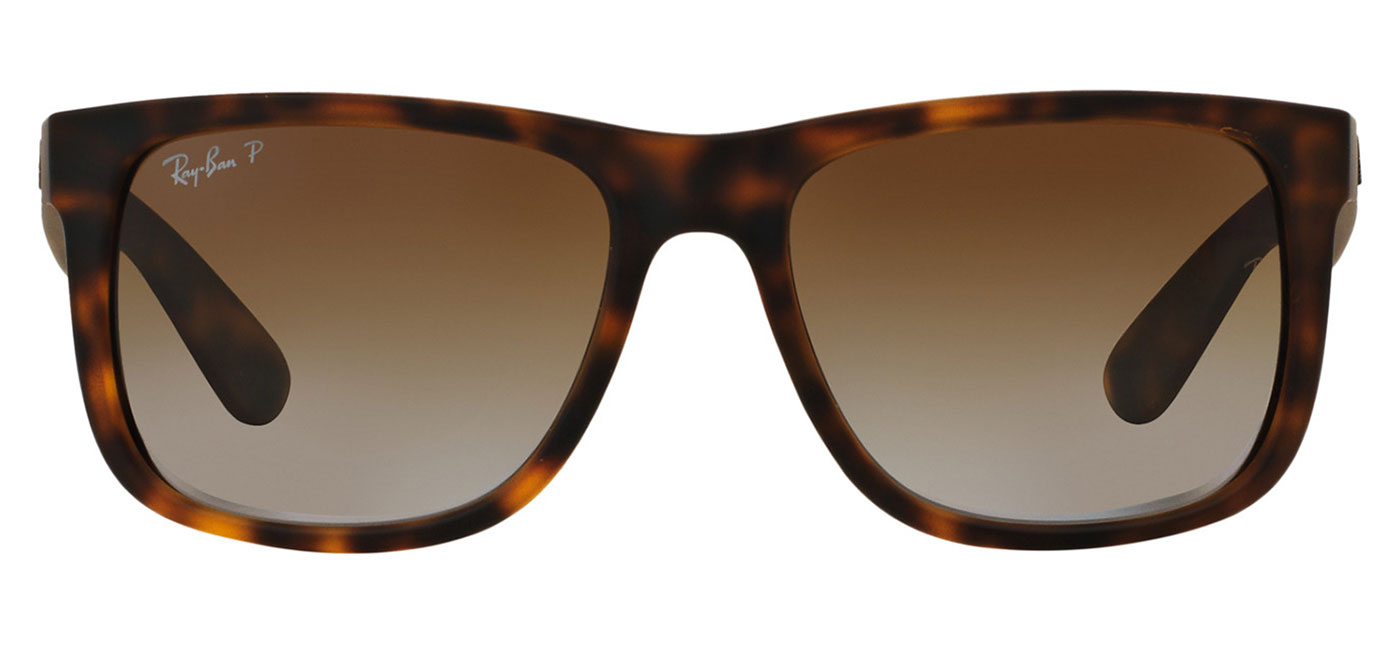 Ray-Ban RB4165 Justin Sunglasses - Tortoise / Brown Gradient Polarised ...