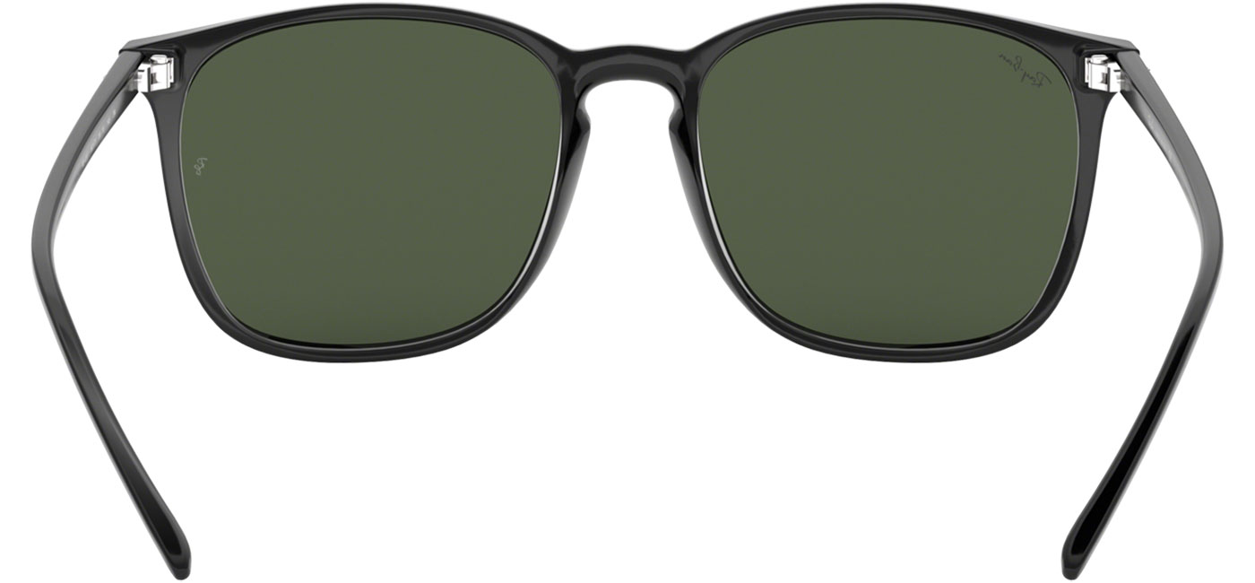 Ray-Ban RB4387 Sunglasses - Black / Green - Tortoise+Black