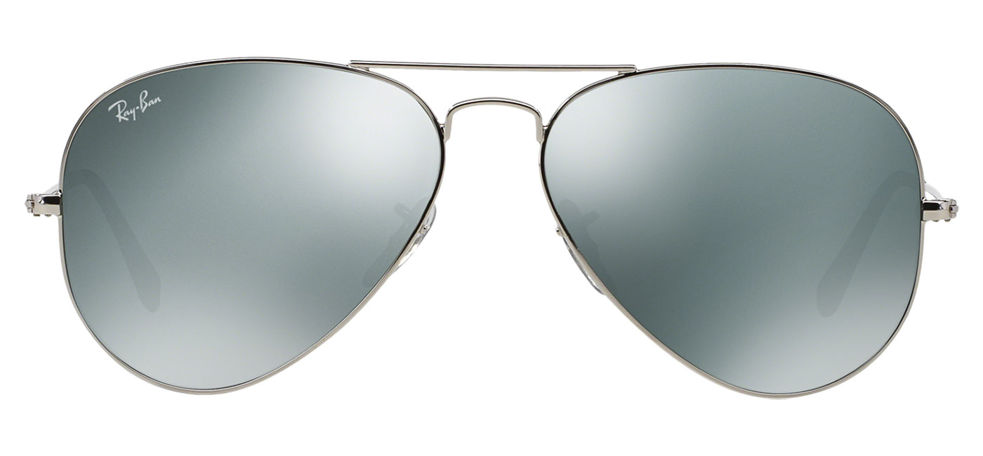 Ray-Ban RB3025 Aviator Sunglasses - Silver / Silver Mirror - Tortoise+Black