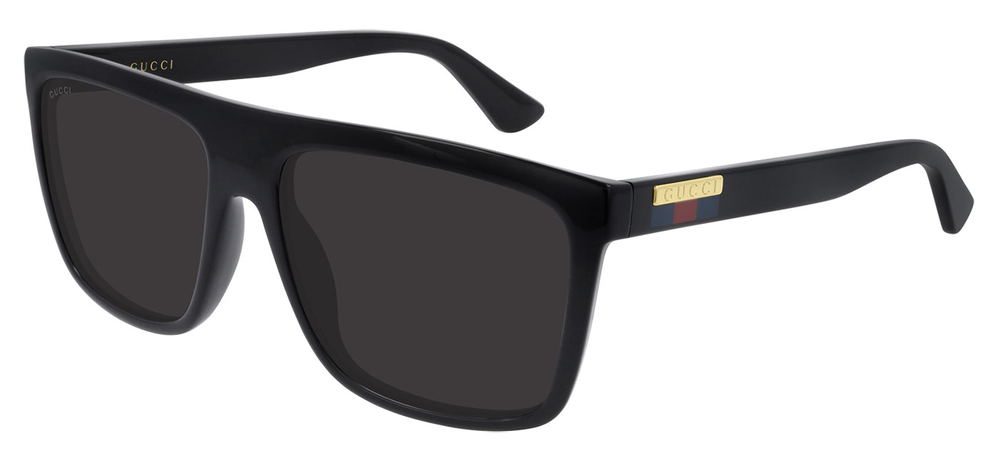 Gucci GG0748S Sunglasses Black Grey Tortoise Black