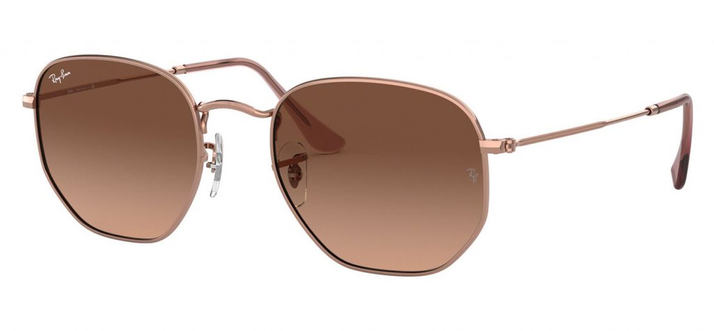 Ray-Ban RB3548N Hexagonal Flat Lenses Sunglasses - Tortoise+Black