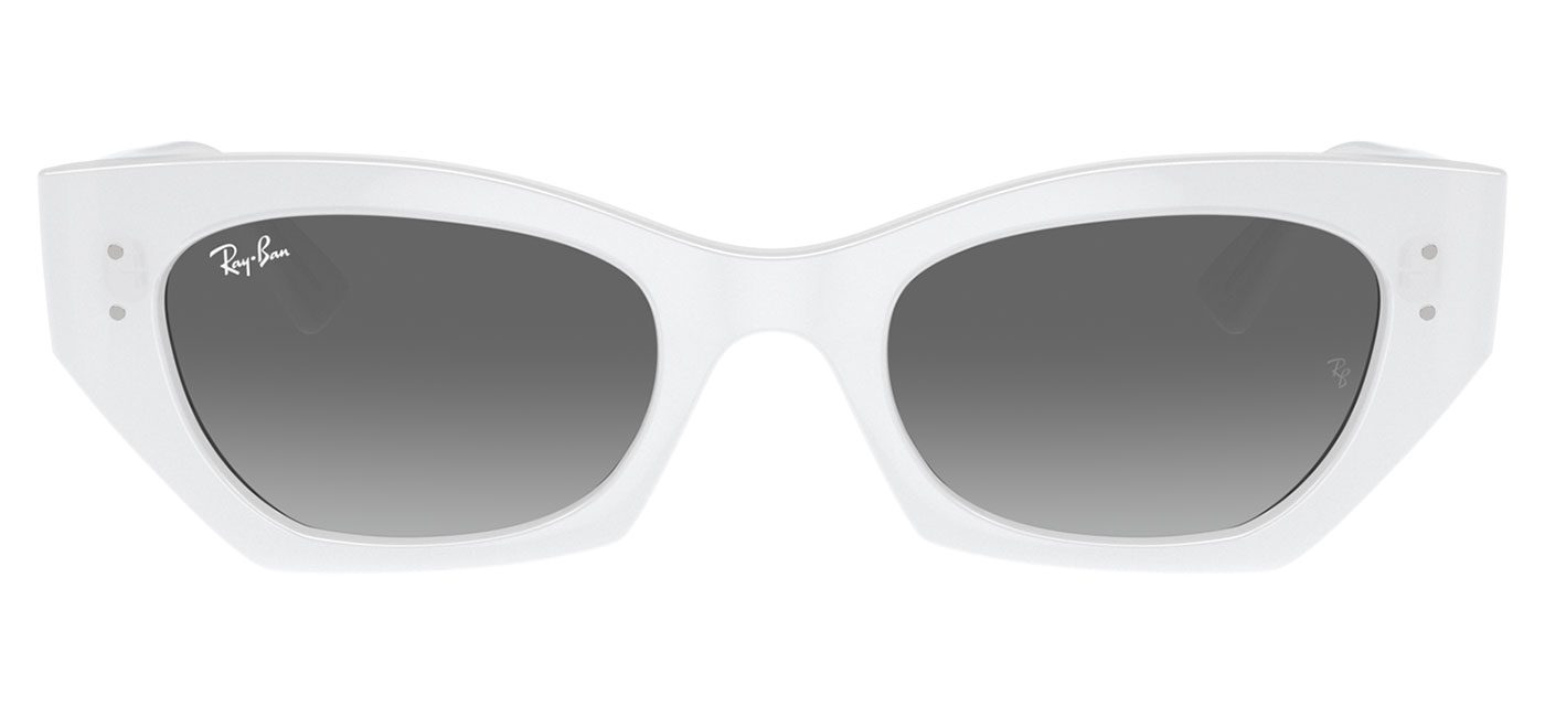 Ray-Ban RB4430 Zena Sunglasses - White Snow / Grey Gradient - Tortoise ...